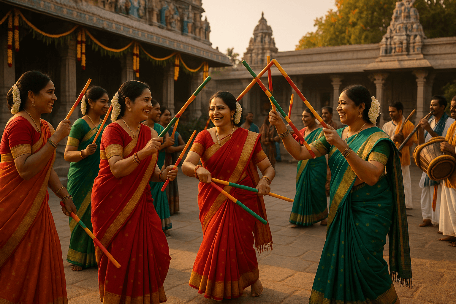 stick dancing indian